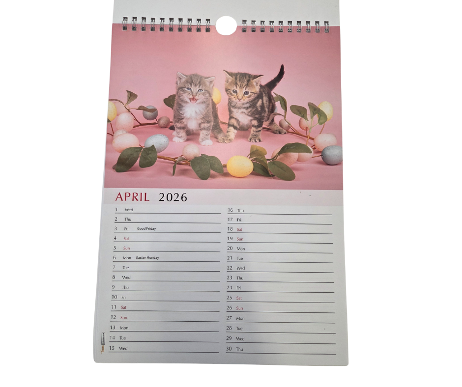 CRRC 2026 Calendar - Cat & Rabbit Rescue Center